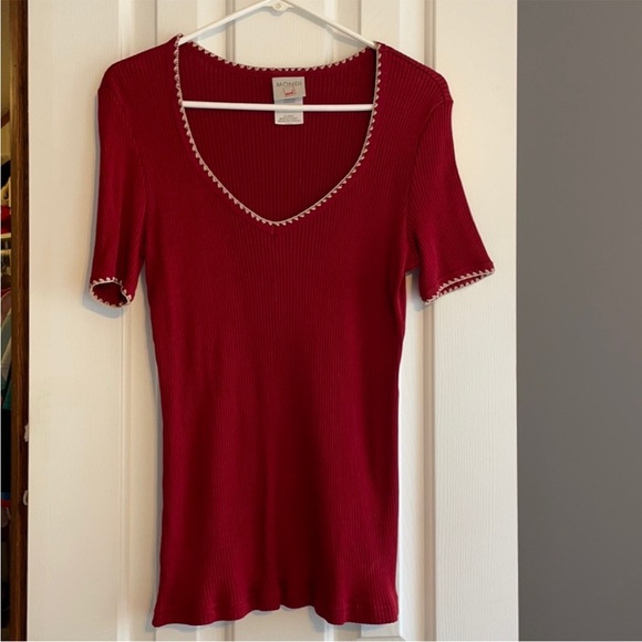 Vintage | Tops | Vintage Red Top | Poshmark